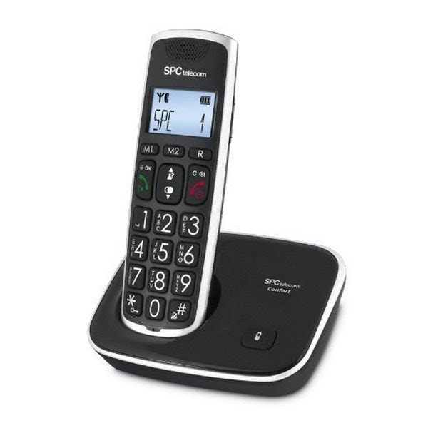 SPC 7608N Téléphone DECT Grandes Touches AG20 ID LCD ECO Noir SPC ...
