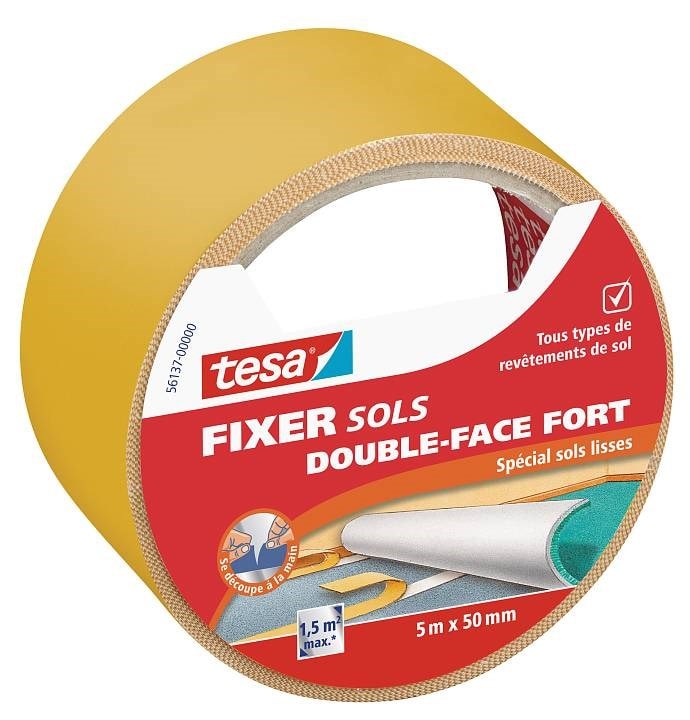 Ruban double face - Fixer Sols Double-face fort - spécial sols lisses ...