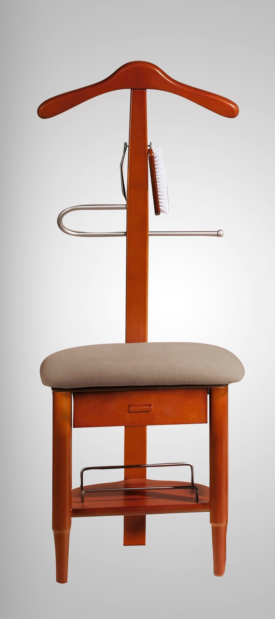 Valet de nuit sous forme de chaise en hêtre massif et fer et d'une ...