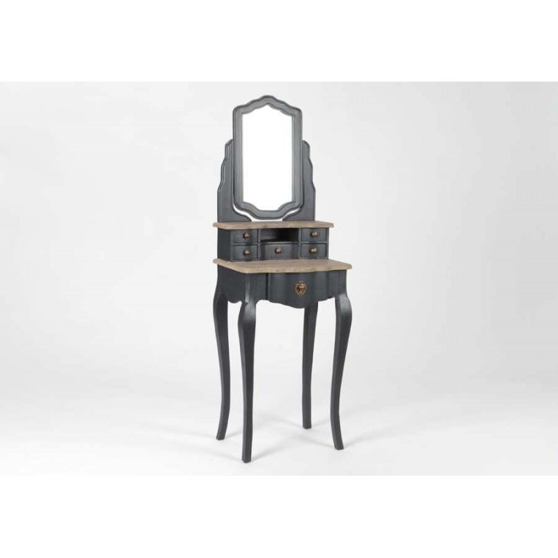 Coiffeuse Baroque chic gris foncé Célestine AMADEUS