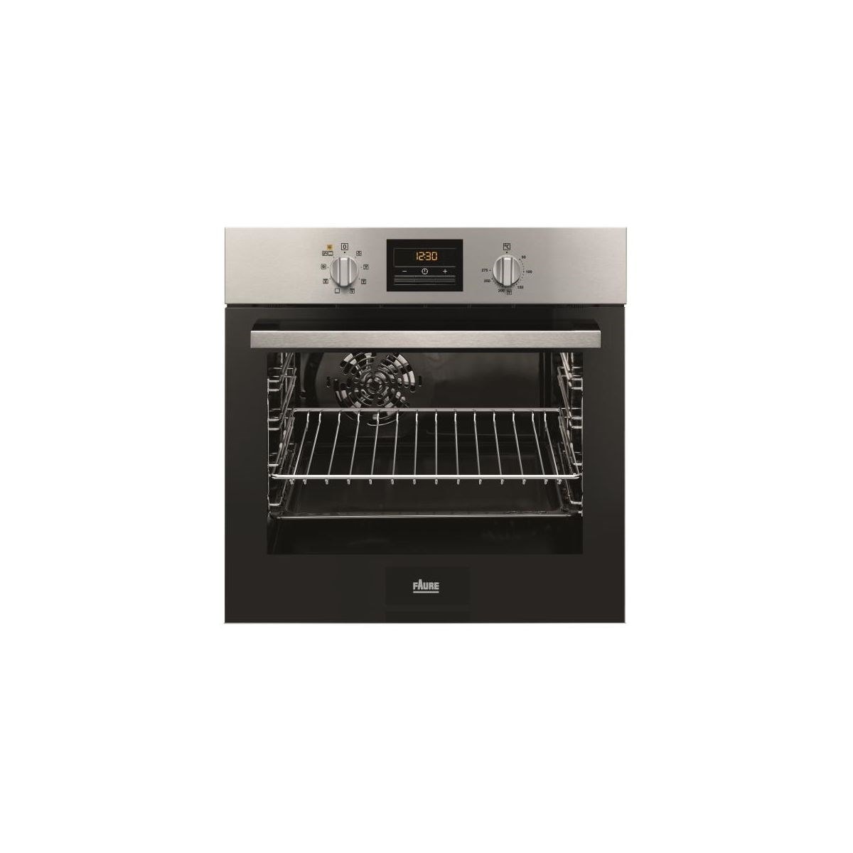 FAURE Four encastrable - Chaleur brassée - Pyrolyse - Bandeau métal ...