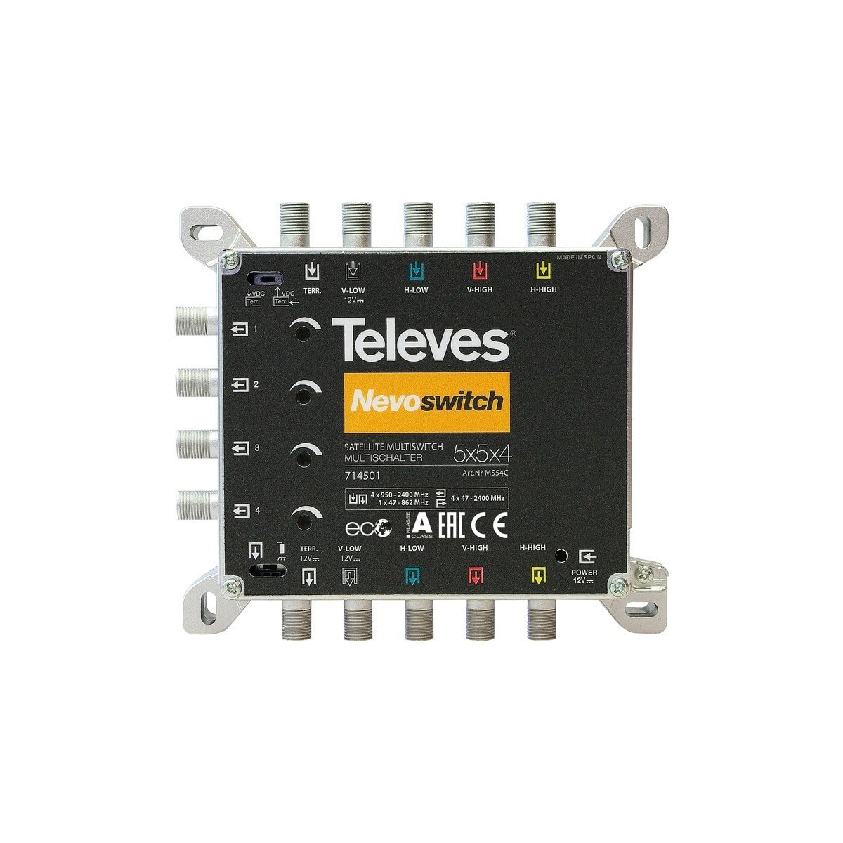 TELEVES Multiswitch 5x5x4 F Terminal/Cascadable TELEVES 714501 Pas Cher ...