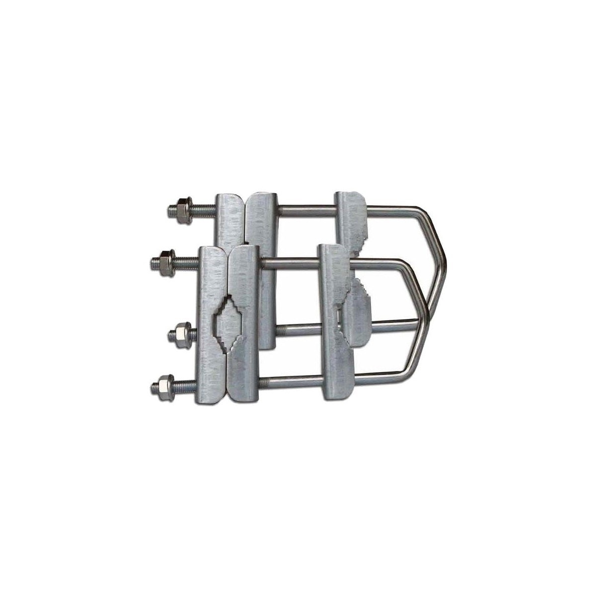 DOUBLE BRIDE D'ETRIER POUR MÂT (PAR PAIRE) Fixation antenne tv tnt HDSAT DBETRIER