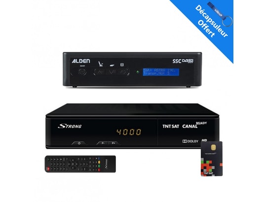 PACK Alden Décodeur STRONG TNTSAT HD + Pointeur MRA HD Astra pour ...