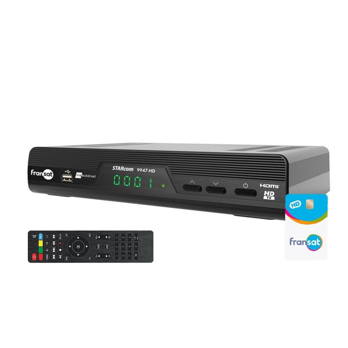 STARcom 9947 HD Récepteur satellite + Carte Fransat PC6 OPTEX STARCOM ...