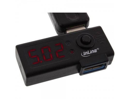 Powermeter USB InLine® 3 en 1 USB Type A à mâle INLINE 73547