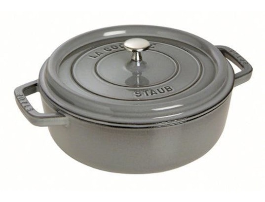 COCOTTE RONDE BASSE 26 CM GRIS GRAPHITE STAUB 40510-608-0