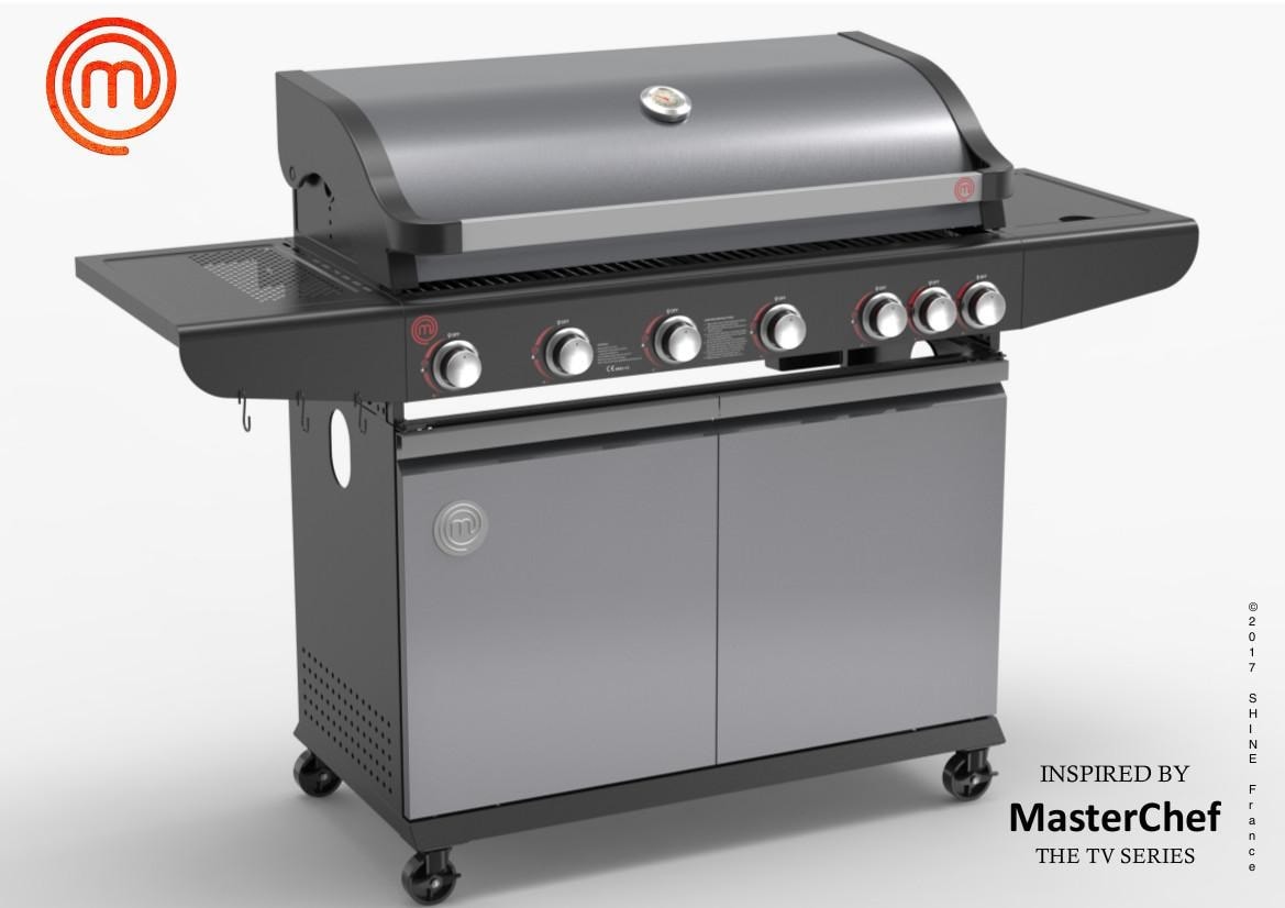 MasterChef - Barbecue à gaz 6 brûleurs MASTERCHEF