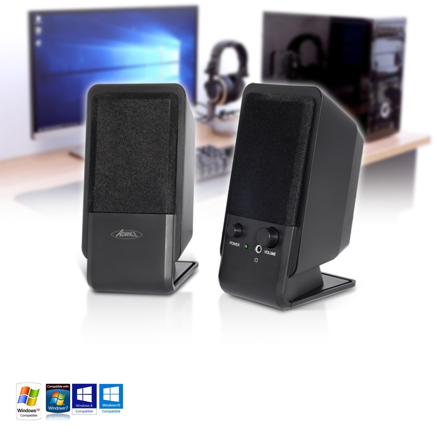 Pack d'enceintes PC Advance Soundphonic 2.0 - 4W RMS TBD Pas Cher ...