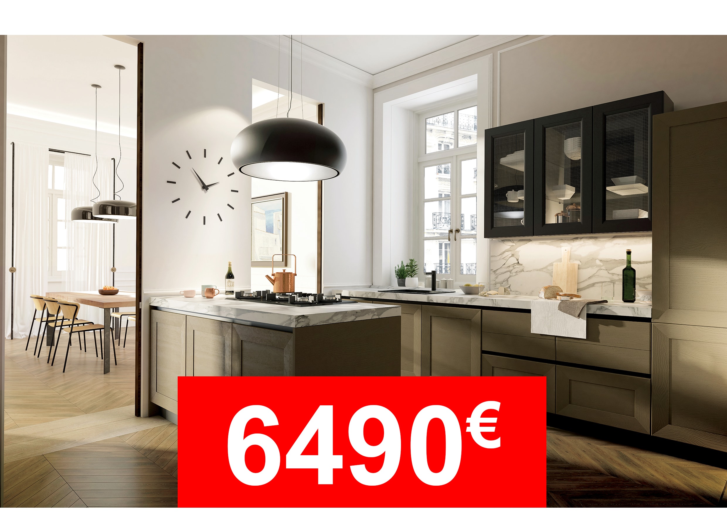 Pack Cuisine LA CASA MODERNA Pratica 14 Keit blues Pas Cher | UBALDI.com