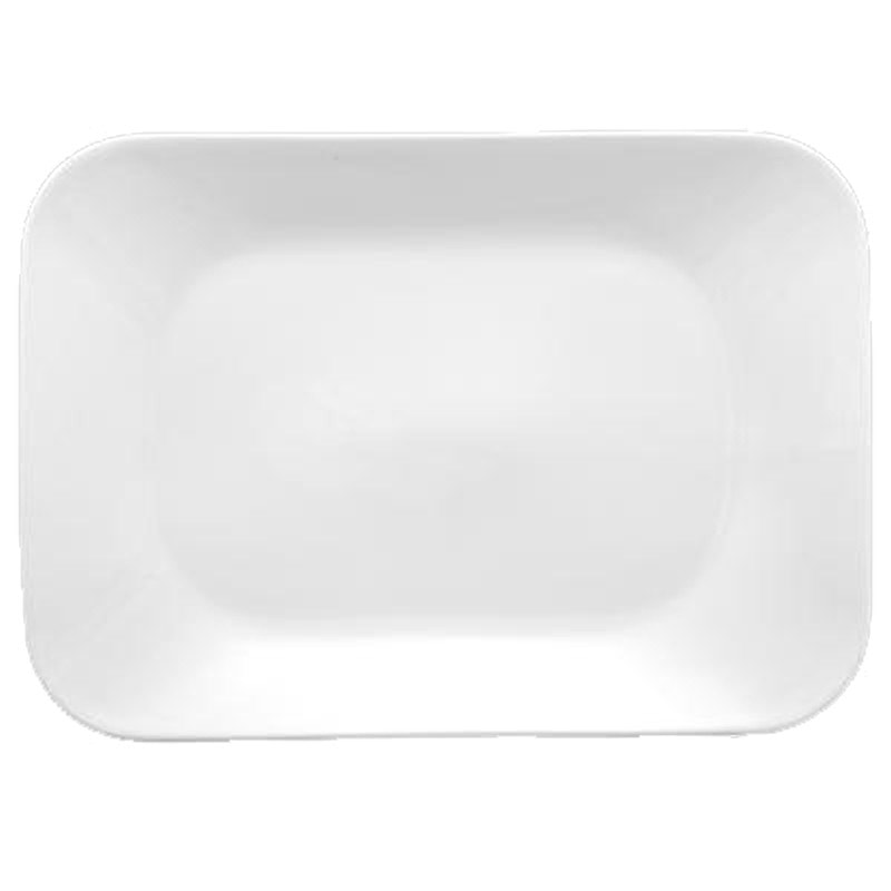 Lot de 6 Assiettes Plates Rectangulaire "Elegance" 28cm Blanc SECRET DE ...