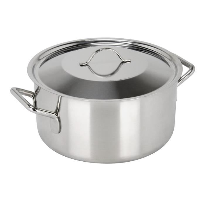 SITRAM FAITOUT EN INOX AVEC COUVERCLE HORECA - 5,1L - Ø24 CM 710460 SITRAM