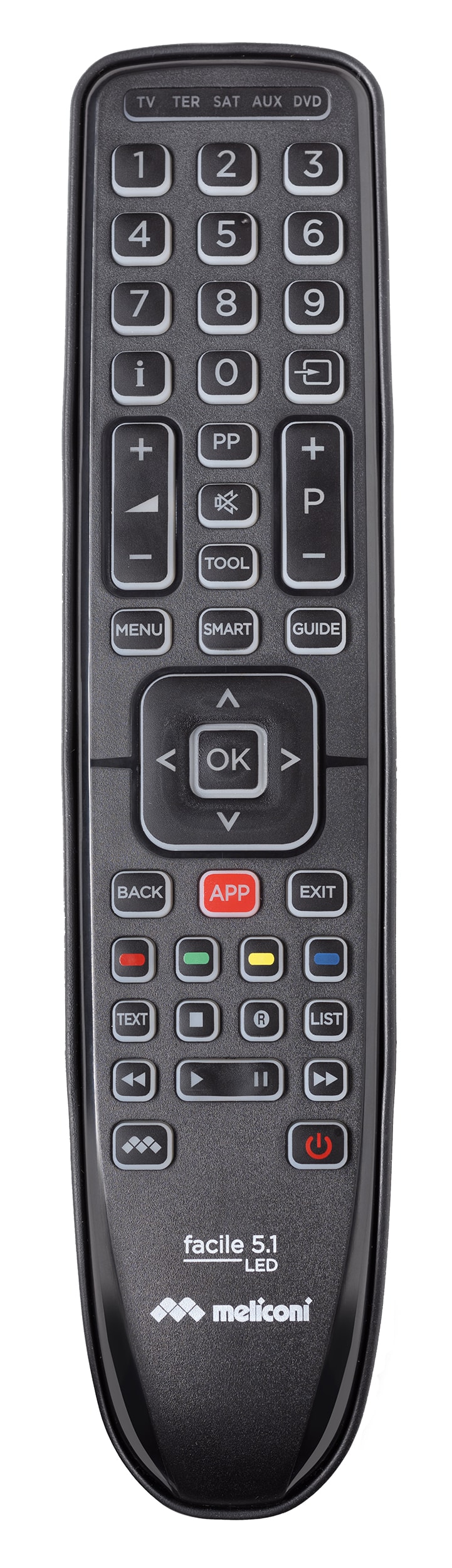 Télécommande universelle MELICONI FACILE 5.1 LED