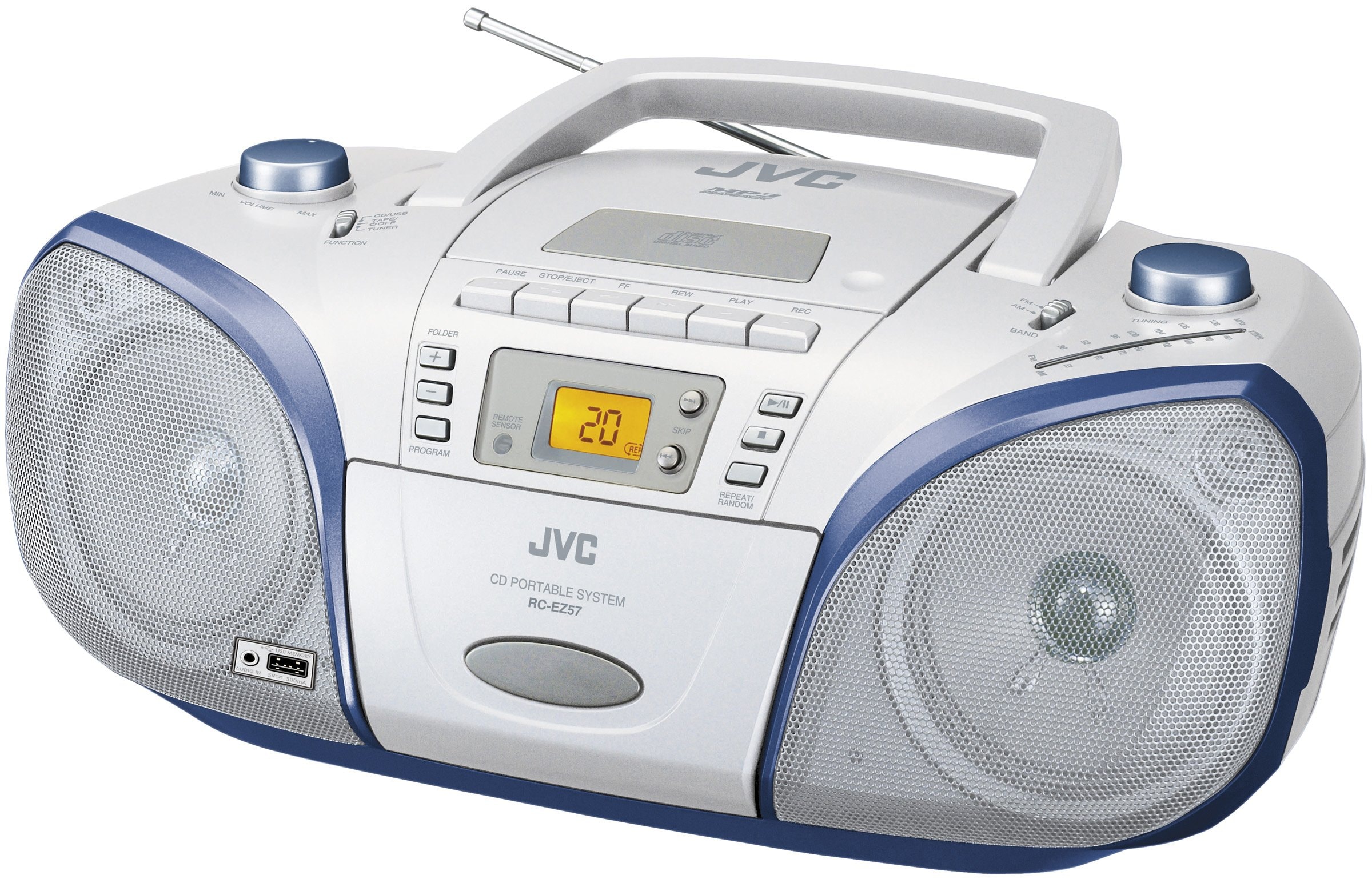 Radio cassette CD JVC RC-EZ57WE Pas Cher - UBALDI.com