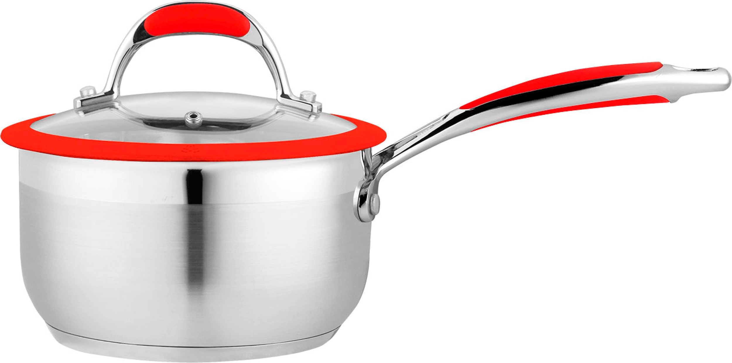 Haut Gamme Marmitte Inox Turbo Induction 16 cm 1.6 Litres Rouge SATOSHI ...