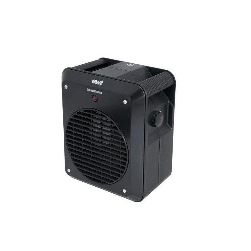 Radiateur électrique Soufflant 3000W Chauffage Compatible Salle de Bain EWT