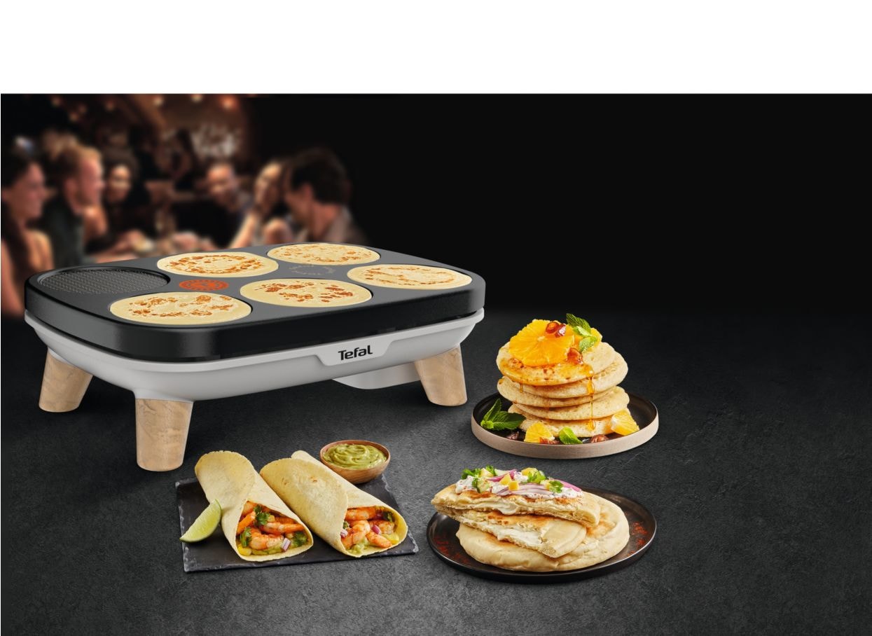 TEFAL PY900D12 Crêpière Gourmet 2 plaques Tefal Pas Cher - Crêpière ...