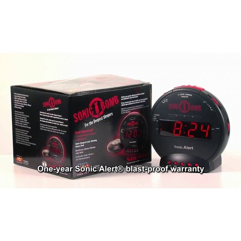 Réveil amplifié (+75dB) Sonic Bomb SONIC ALERT