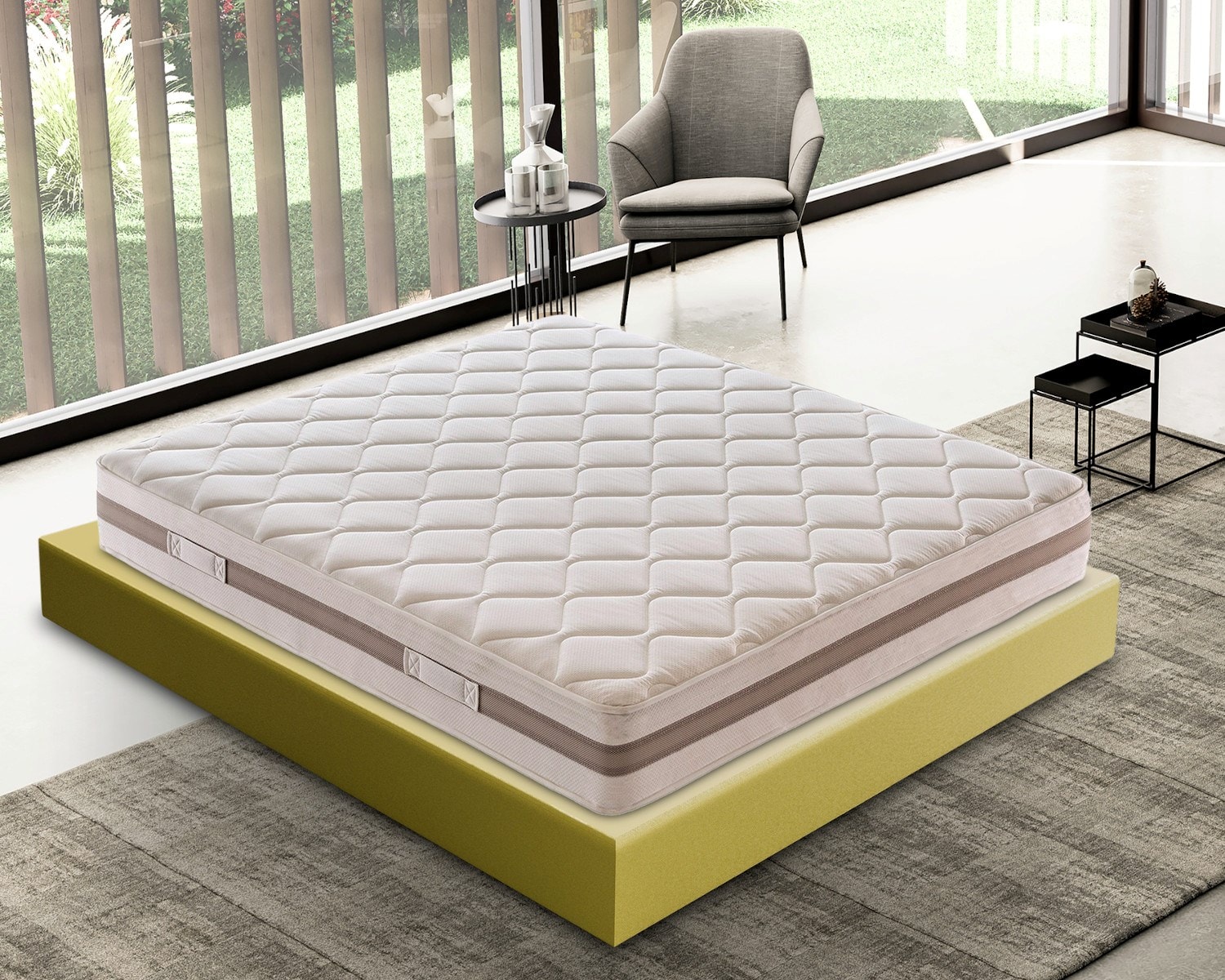 Matelas 140x200 en mousse à 11 zones différenciées modèle sofia ...