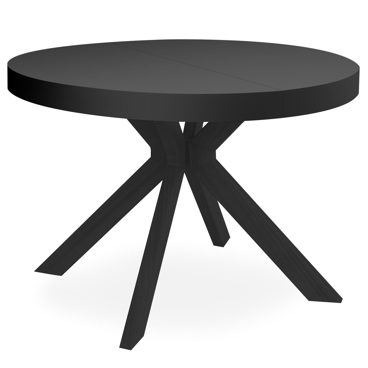 Table ronde extensible myriade all black MENZZO at8244bblack