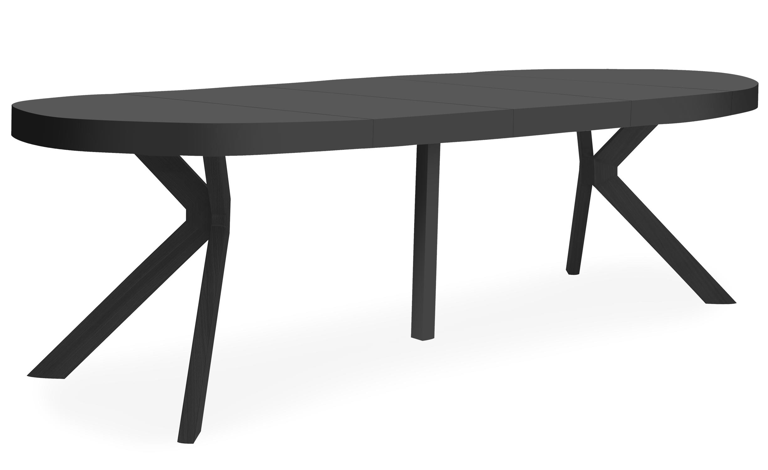 Table ronde extensible myriade all black MENZZO at8244bblack