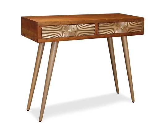 Console solaris 2 tiroirs bois MENZZO Pas Cher - UBALDI.com