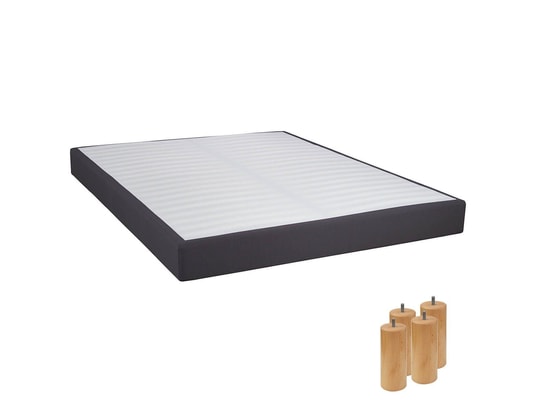 Tapikit - sommier tapissier démontable 2x20 lattes 140x190cm anthracite ... Tapikit - sommier tapissier démontable 2x20 lattes 140x190cm anthracite ...