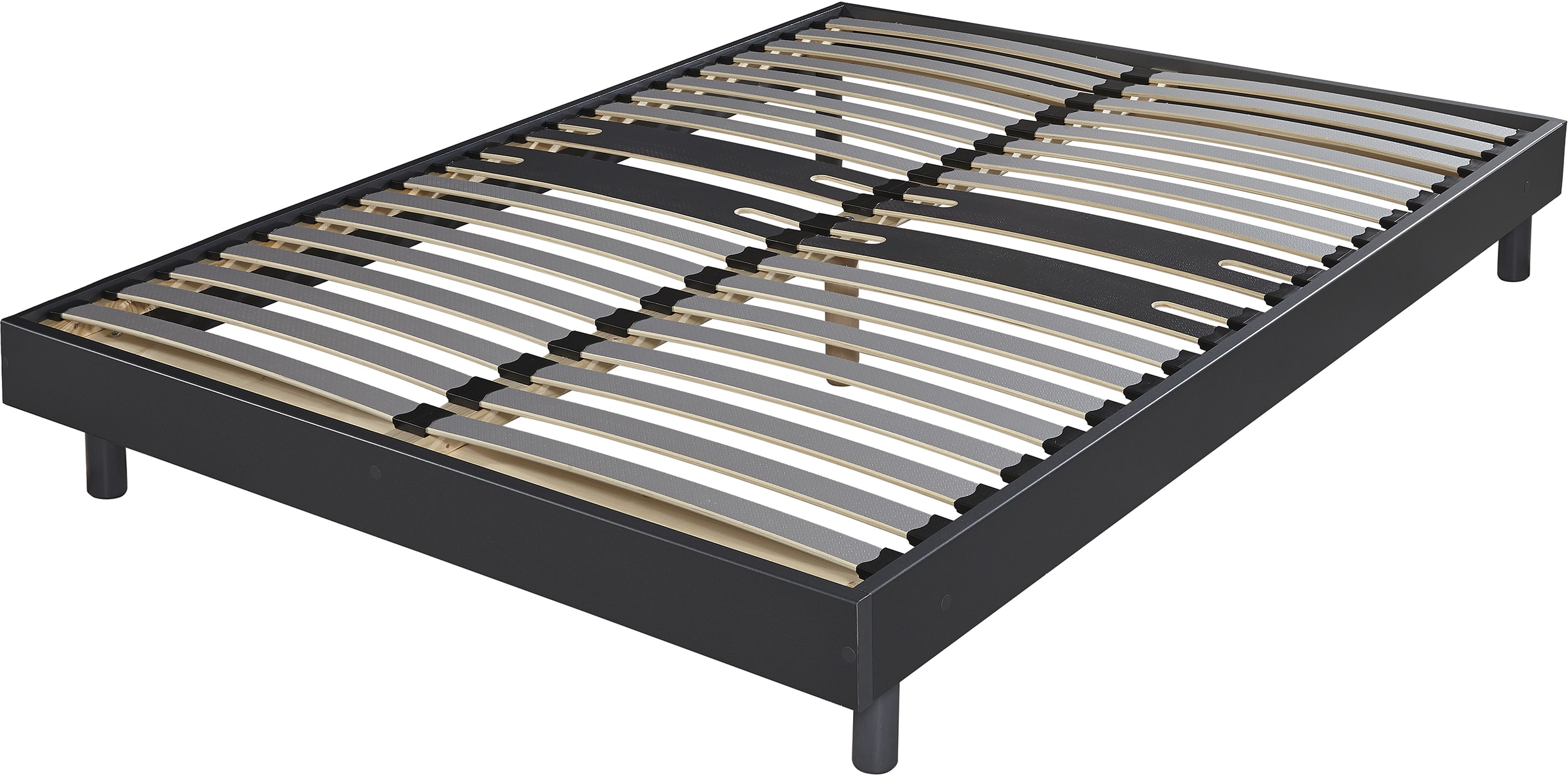 Sommier 160 x 200 EBAC Decokit 160x200 graphite Pas Cher | UBALDI.com