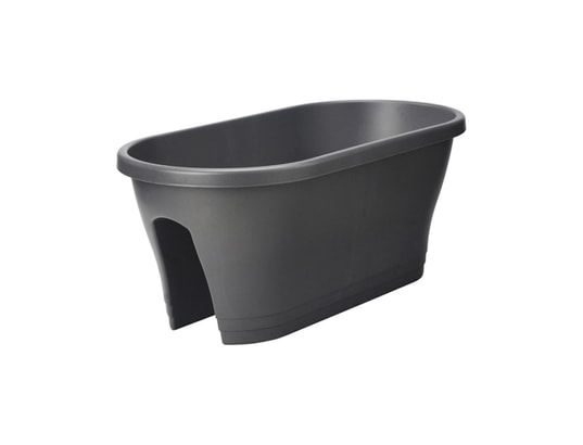 Pot fleurs elho corsica flower bridge l58 x l29.60 x h24 cm anthracite ...