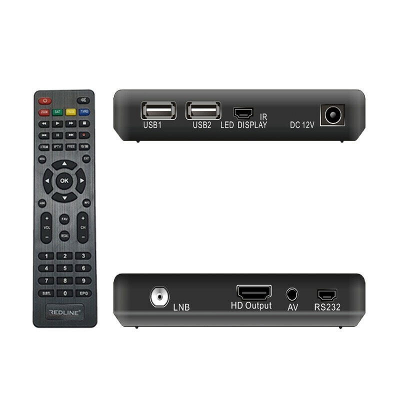 Récepteur satellite free to air compatible wifi / iptv REDLINE