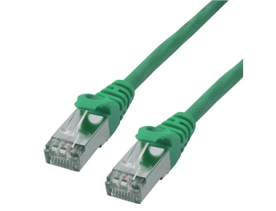 Cordon de brassage RJ45 CAT 6 A S/FTP LSZH - 5m Vert MCL