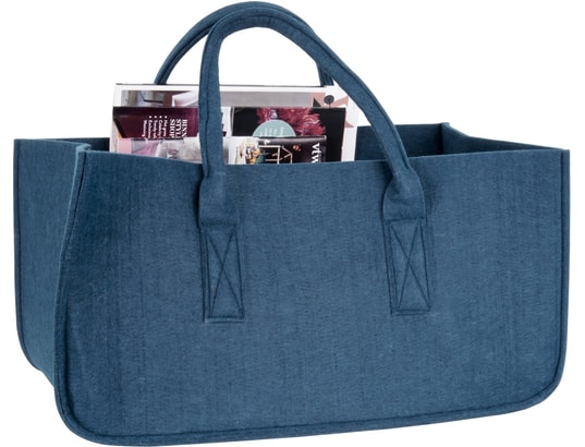 Range magazine design feutrine mellow - bleu foncé PRESENT TIME 160324 ...