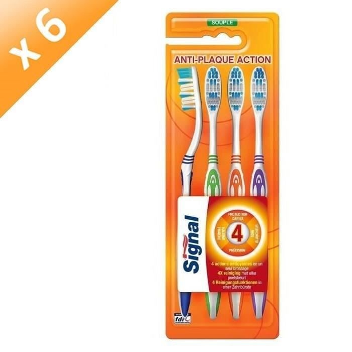 Signal brosses a dents souples 4 actions - lot de 6 SIGNAL