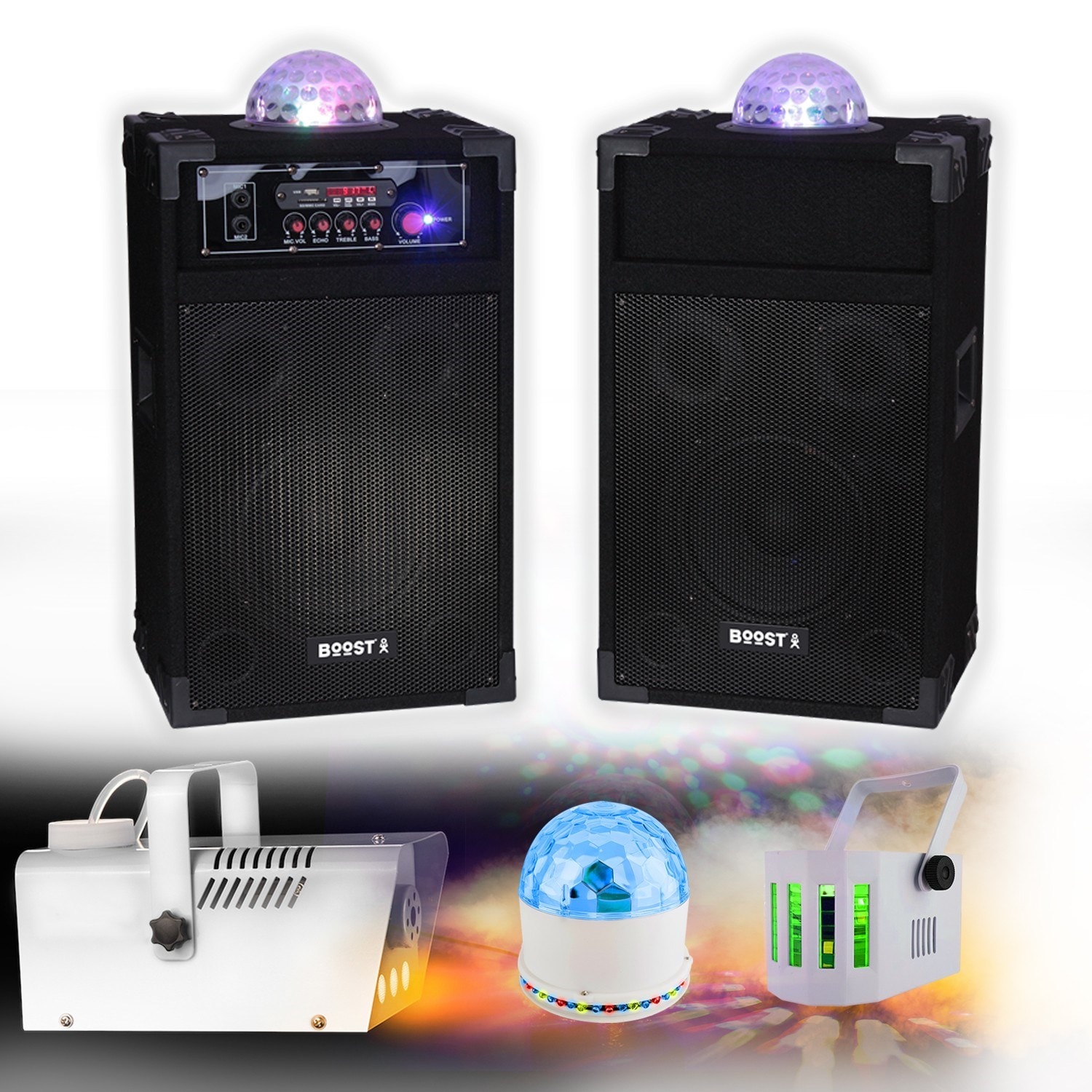 Enceintes active-passive boost-ks234astro 250w pmpo karaoké + astro ...