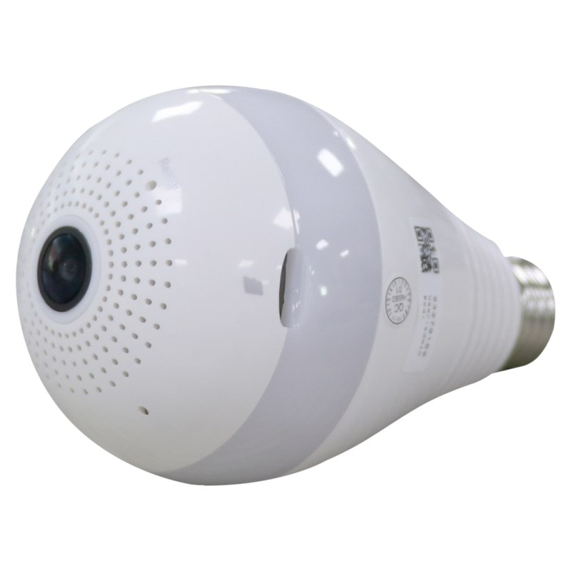 Ampoule caméra espion hd 1.3mp 360° voix bidirectionnelle ip wifi ...