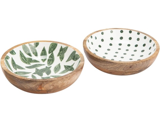 Set de 2 coupelles en bois eco chic AMADEUS