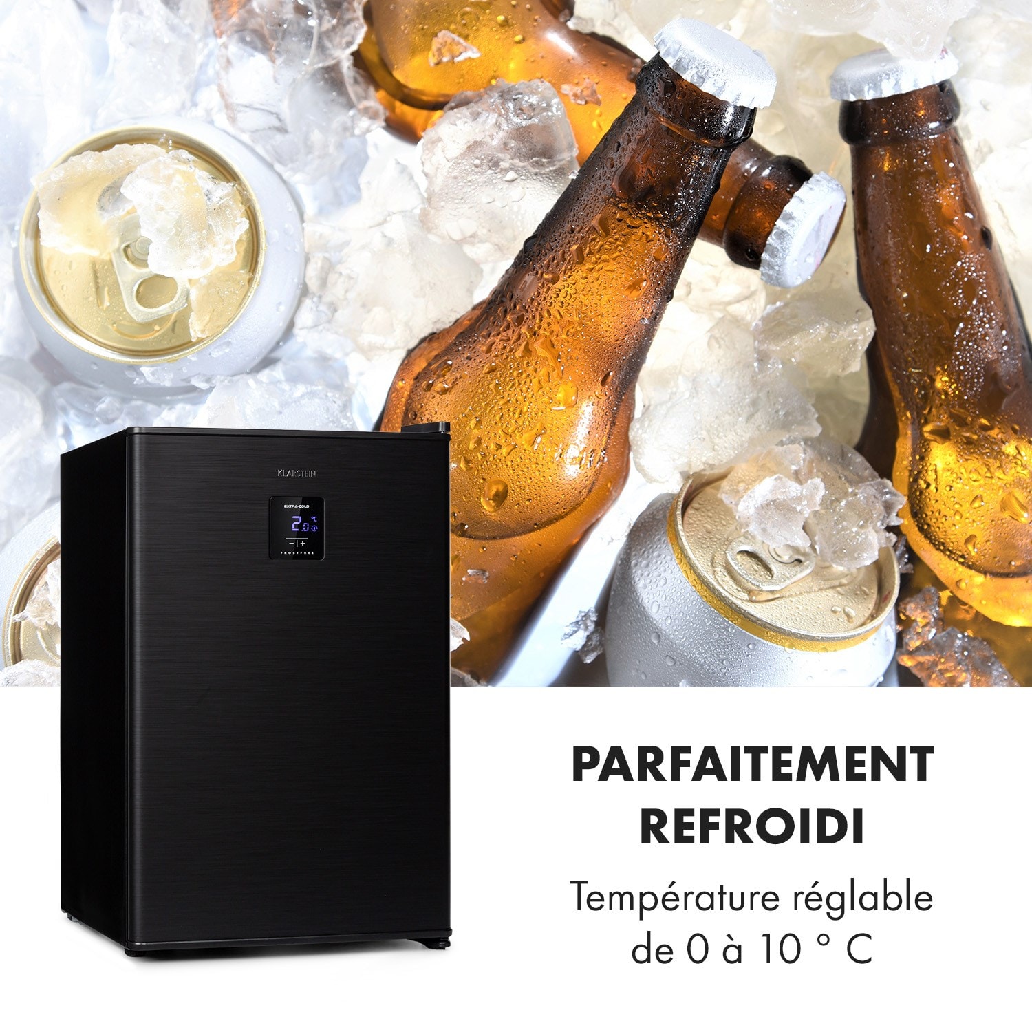 Klarstein beer baron mini réfrigérateur à boissons 68 litres - 39db ...