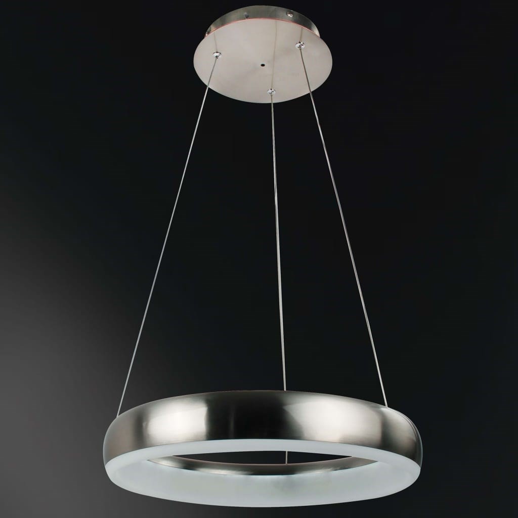 Wofi lampe suspendue à led clint 40x150 cm nickel mat WOFI MA ...