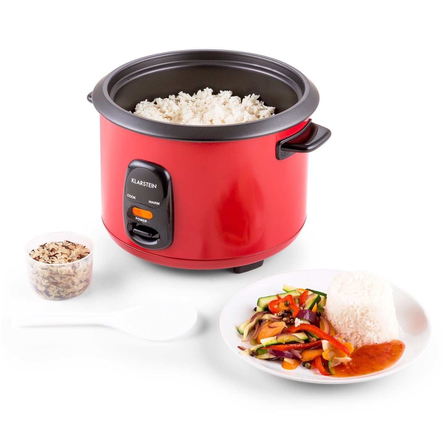 Klarstein osaka 1.5 premium cuiseur à riz avec accessoire vapeur 1,5l ...