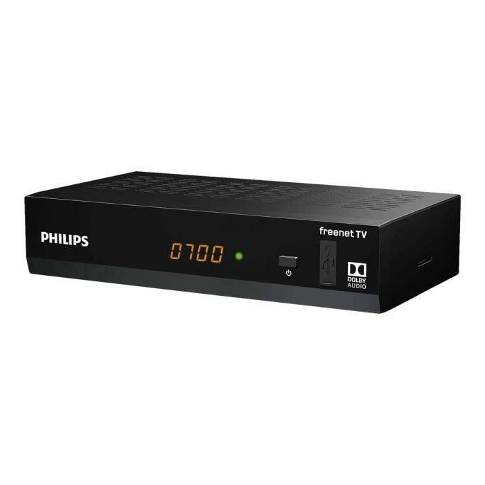 Philips décodeur dtr3502 hdmi tnt full hd -dvb-t2 - compatible hevc265 - récepteur/tuner tv avec ...