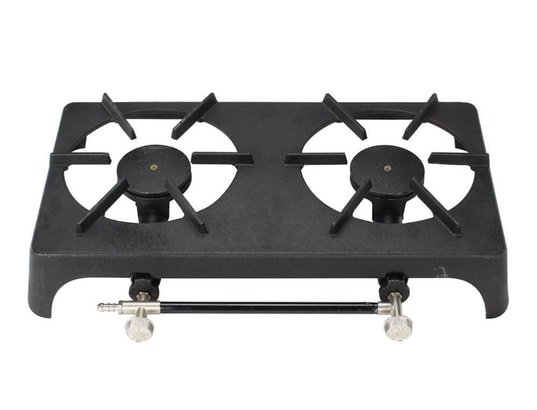 Réchaud en fonte double feux 7500w ultra robuste - cuisine traiteur ...