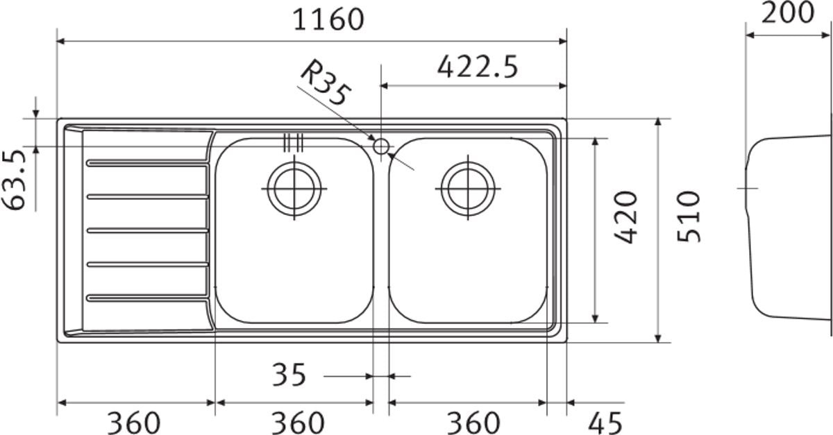 Evier inox neptune franke FRANKE