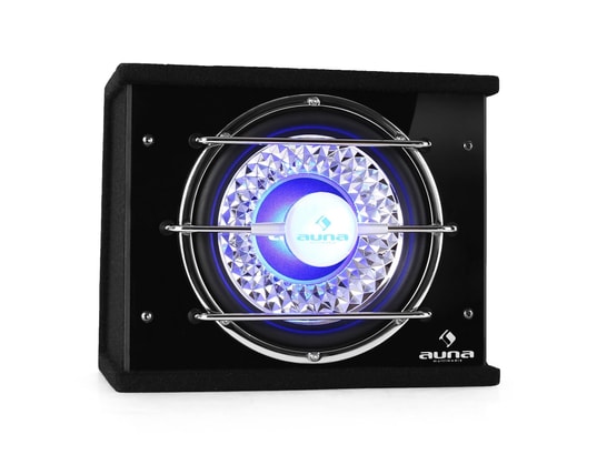 Auna subwoofer caisson basse 10 25cm led 300w rms sono auto car sub ...