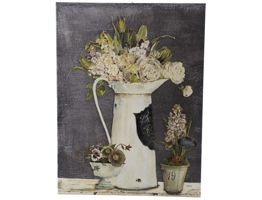 Toile 3 pots fleuris 75 x 100 cm AMADEUS