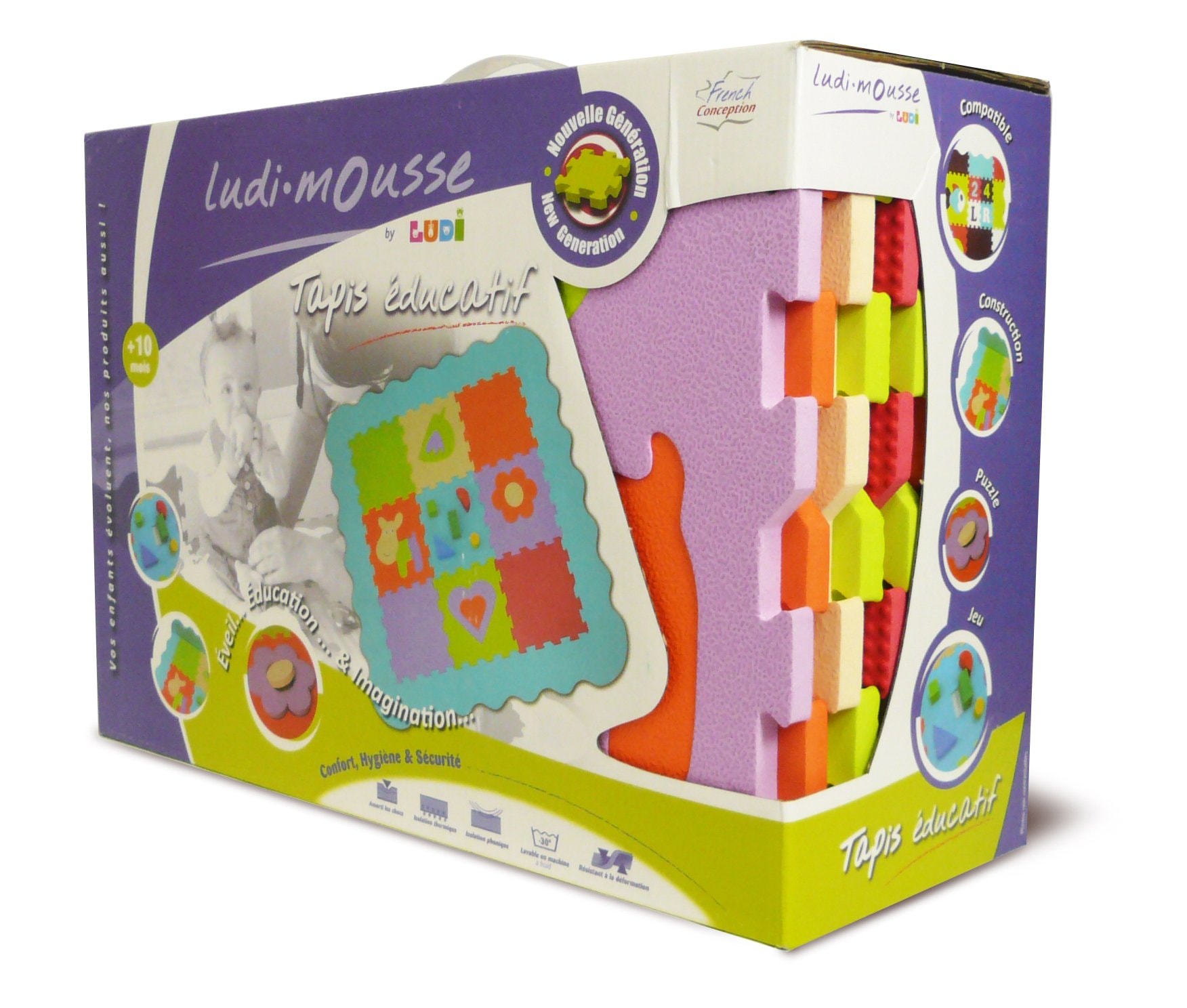 Tapis de jeu LUDI Tapis éducatif en mousse 1001 Pas Cher - UBALDI.com