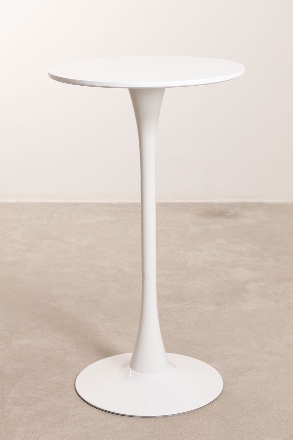 Table haute tulipe blanc 60cm 45,5 x 85,5 x 42cm STYLEZ MA-17CA492TABL ...