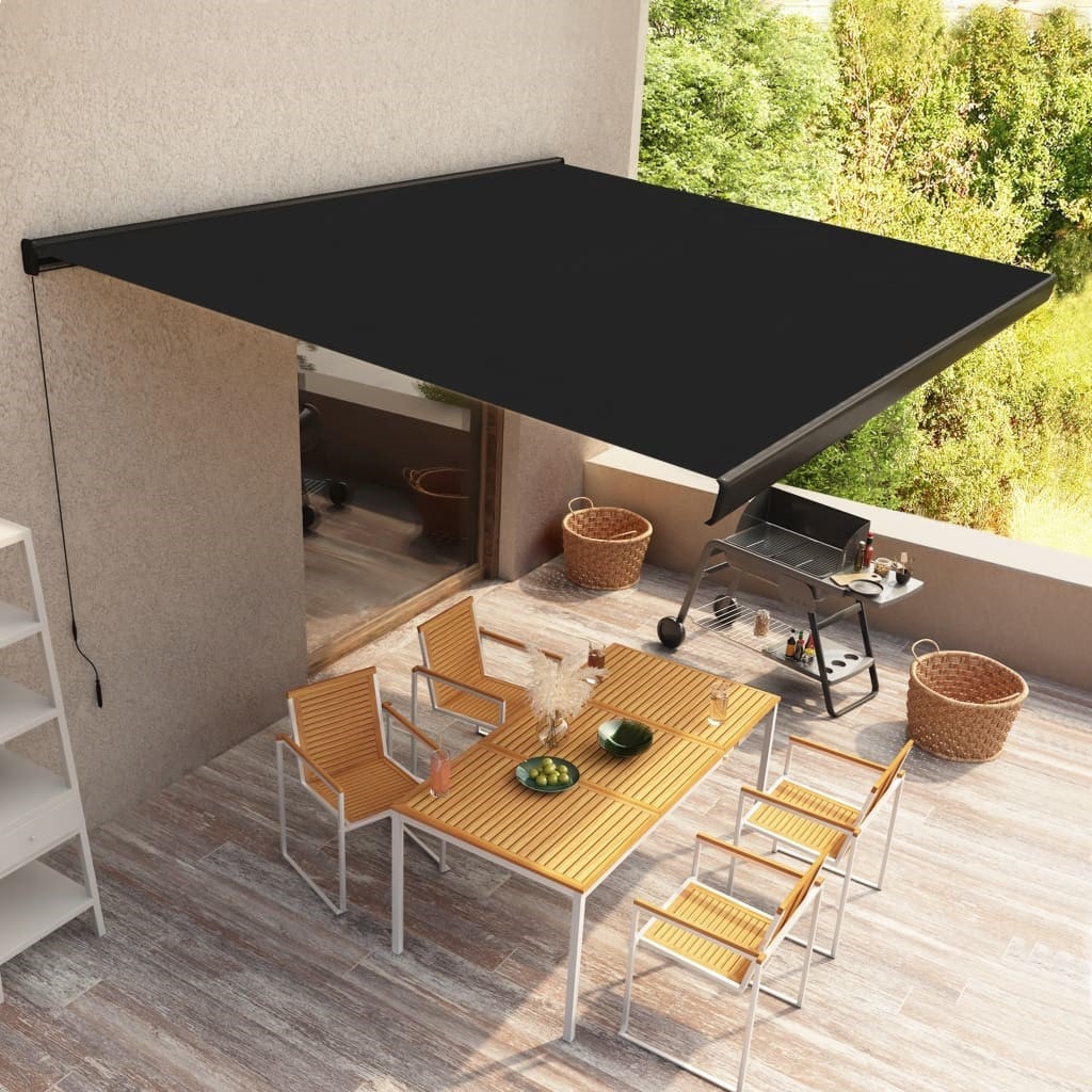 Vidaxl store à cassette manuel 450x300 cm anthracite VIDAXL MA ...