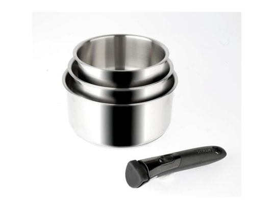 Sitram - sitram inox - 714262 - set de 3 casseroles inox amovible ...