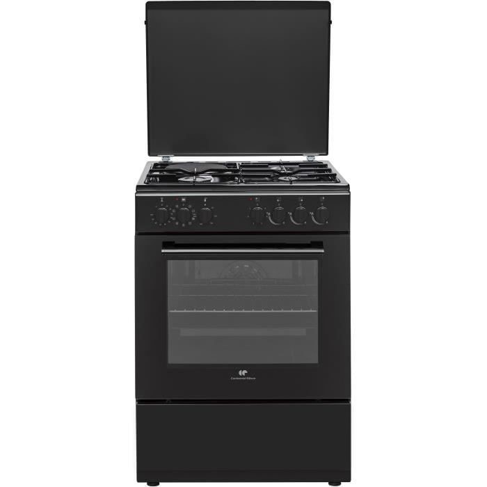 Cuisinière mixte multifonction 65l continental edison 60cm, cecm 6065b CONTINENTAL EDISON Pas ...