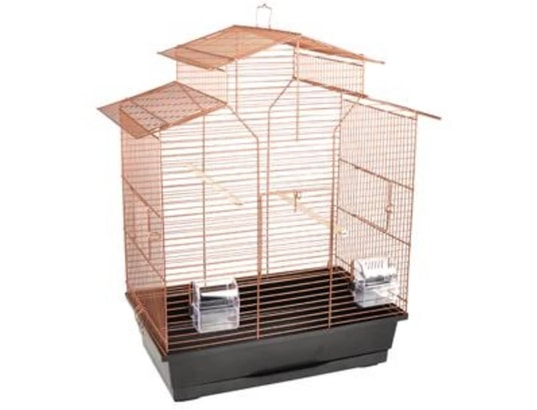 Flamingo cage à oiseaux numfor 1 cuivre 51x30x60 cm FLAMINGO